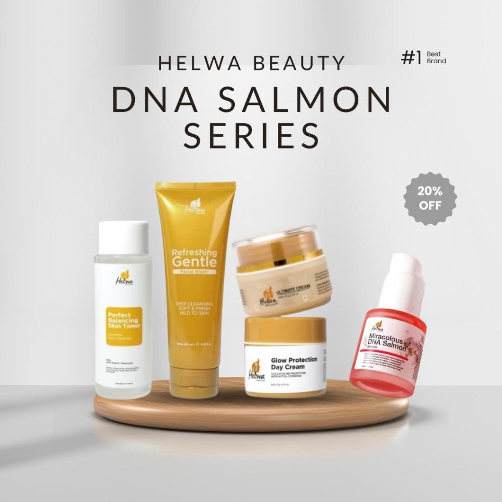 Jual PAKET ULTIMATE/INTENSIVE + SERUM DNA SALMON HELWA | Shopee Indonesia
