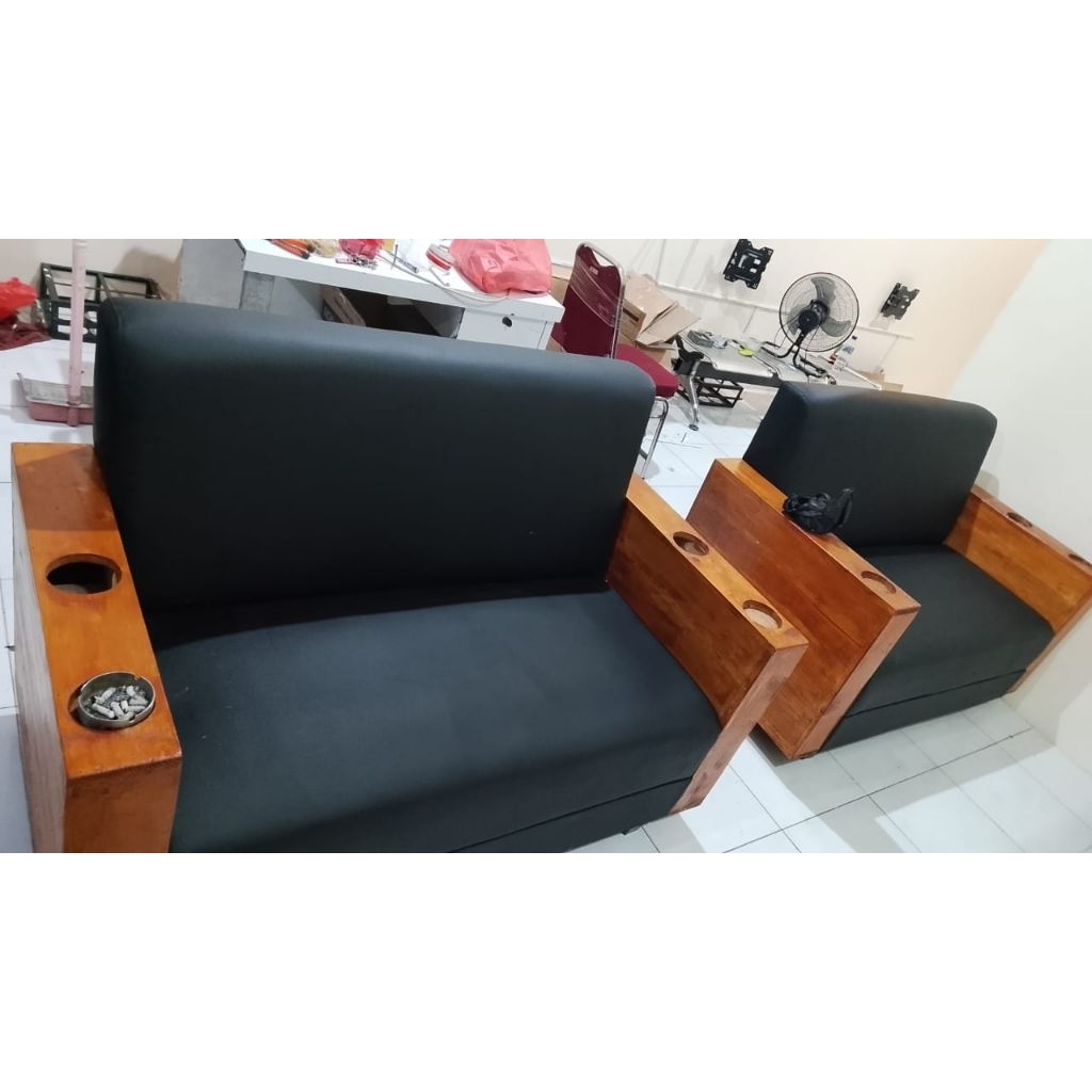 Jual SOFA PS MINIMALIS TANGAN KAYU FULL | Shopee Indonesia