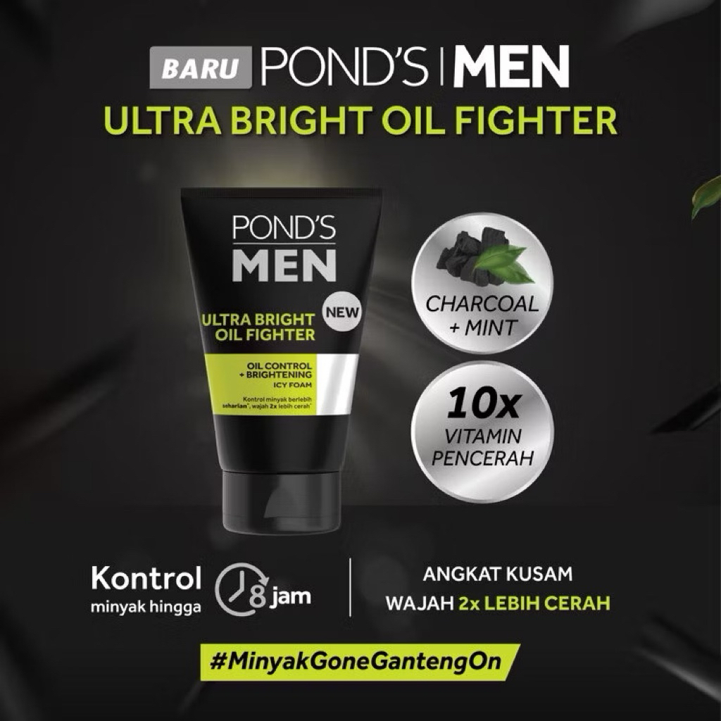 Jual PONDS Men Ultra Bright oil figther 50ml | Shopee Indonesia