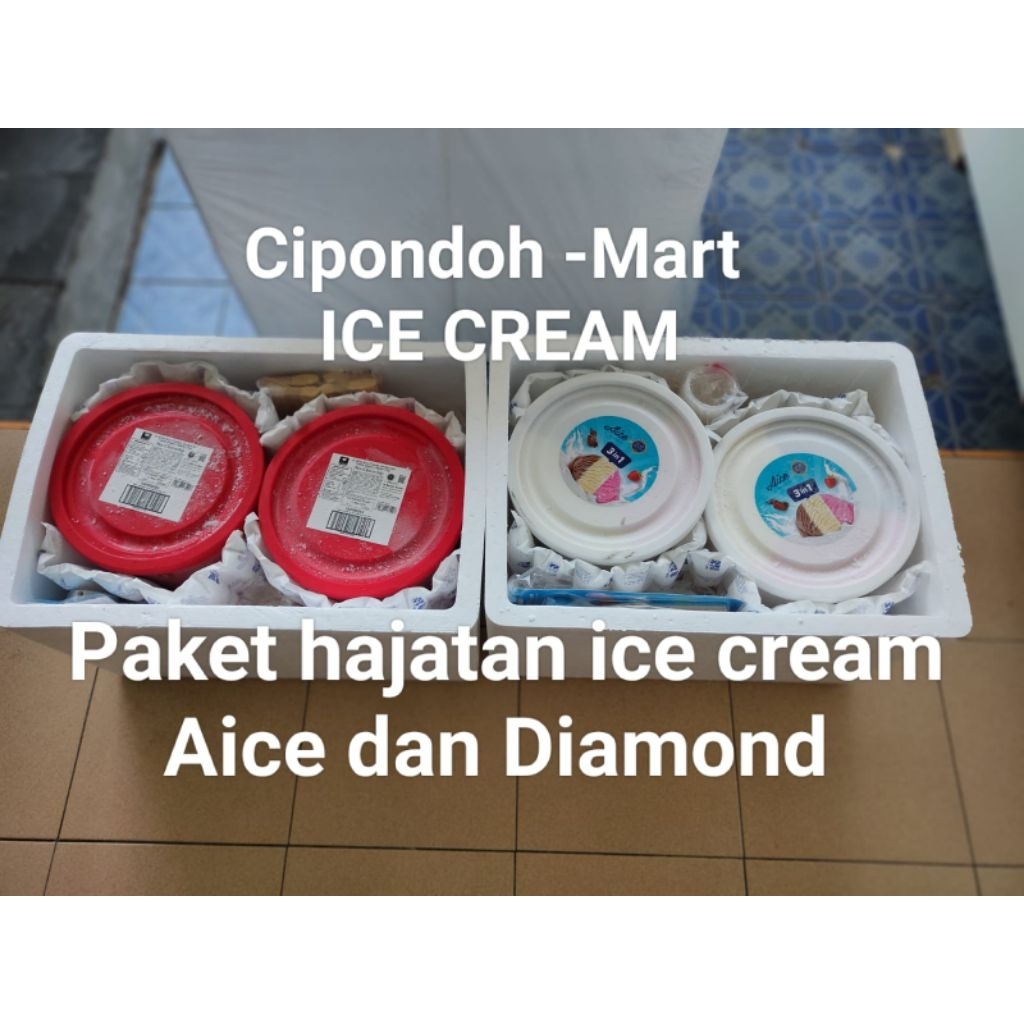 Jual PAKET HAJATAN ICE CREAM DIAMOND DAN AICE 8 LITER | Shopee Indonesia