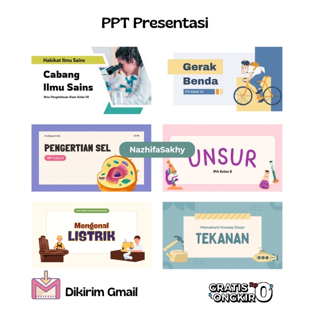 Jual Paket PPT Presentasi materi IPA Kelas 7 8 9 SMP - Pendukung DEEP ...
