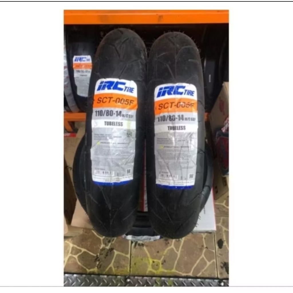 Jual BAN LUAR IRC TUBELES 110/80-14 SCT-005F BAN DEPAN MOTOR AEROX IRC ...