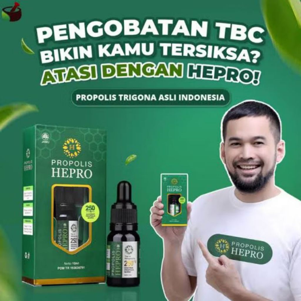 Jual propolis hepro 10ml bantu atasi TBC dan masalah pernafasan ...