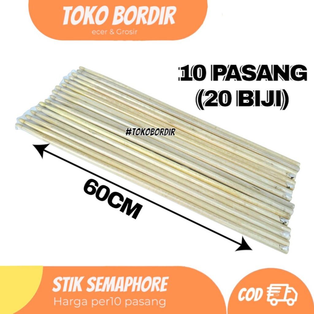 Jual Tongkat semaphore 20 pcs / 10 pasang | Shopee Indonesia