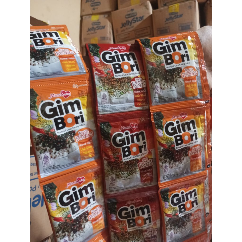 Jual MamaSuka Gimbori Nori Tabur 5gr x 12Sachet | Shopee Indonesia
