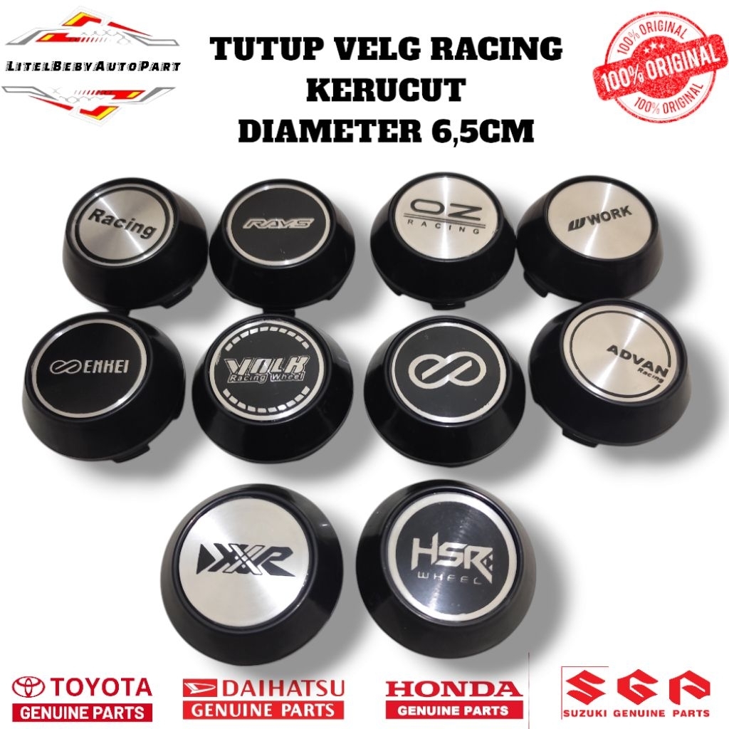 Jual tutup velg dop roda racing hsr oz racing advan racing xxr enkei ...