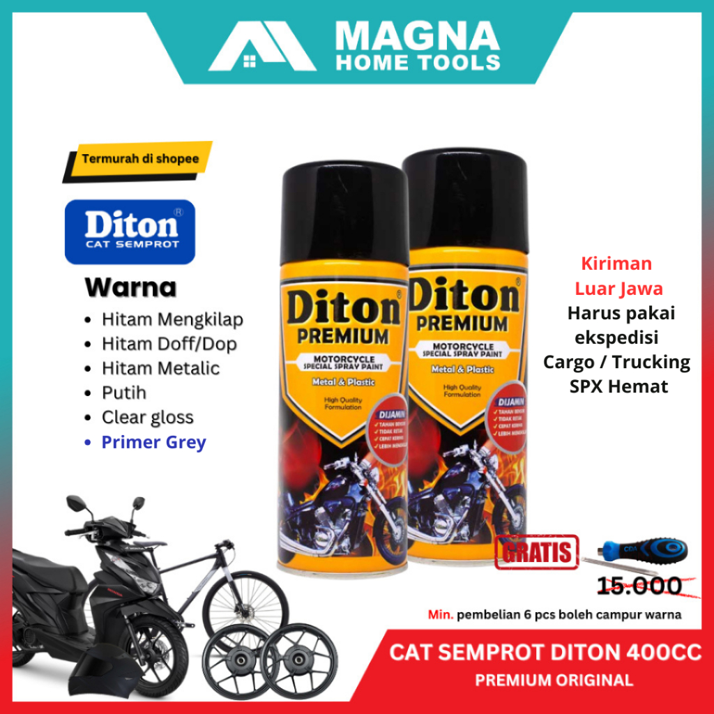 Jual CAT SEMPROT PILOK/PILOX MOTOR DITON PREMIUM 400CC HITAM KILAP ...