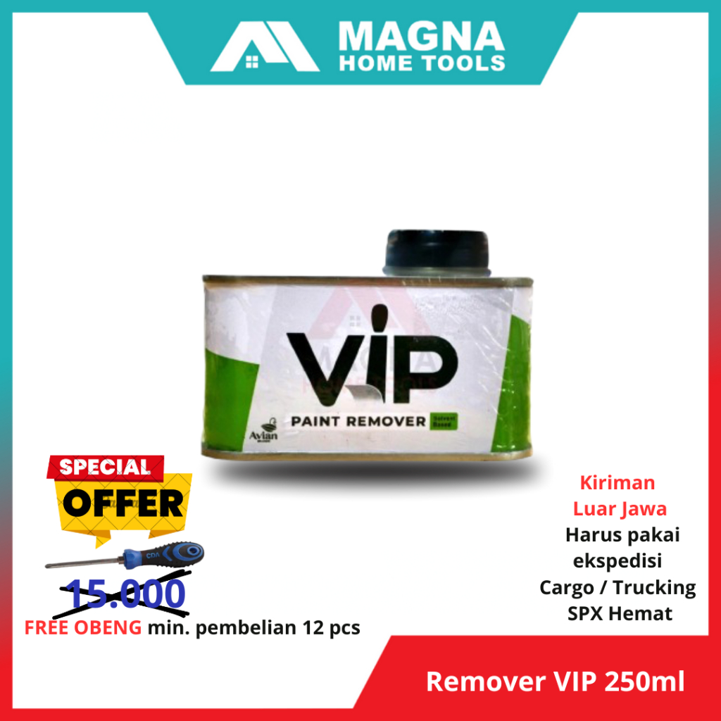 Jual REMOVER CAIR CAT/ PENGHAPUS/PERONTOK CAT VIP 1/4 LITER [ORIGINAL ...