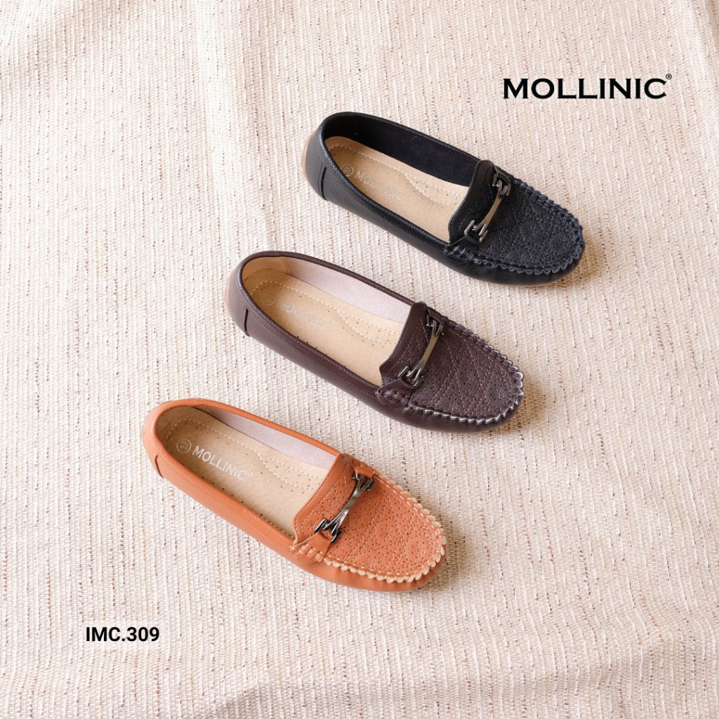 Jual MOLLINIC Audrey Moccasin - Sepatu Mokasin Flat Shoes Wanita Elegan ...