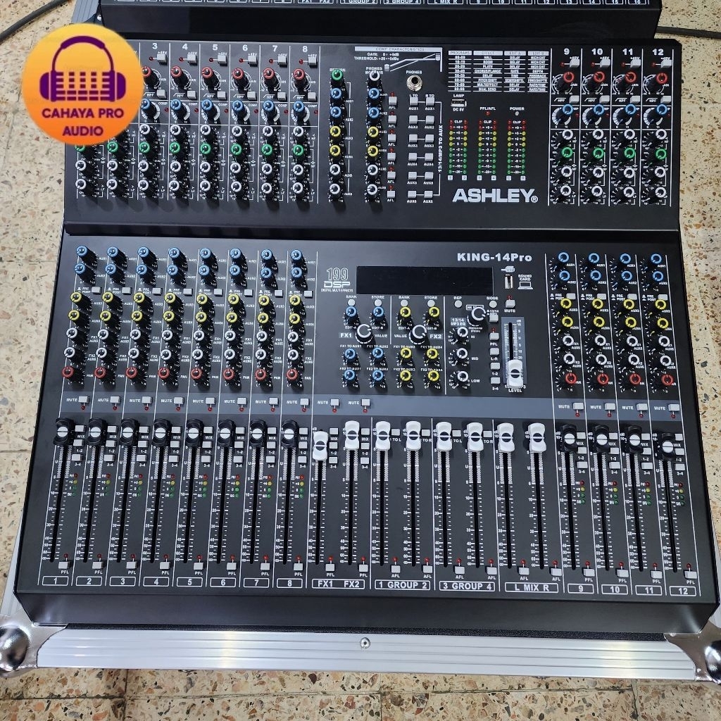 Jual Mixer Ashley King 14 Pro King14Pro Double Effect Original Ashley ...
