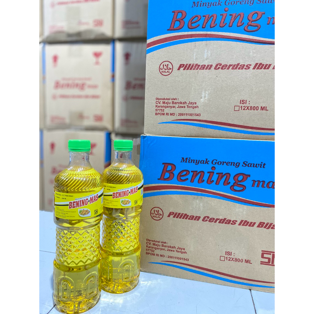 Jual minyak goreng bening mas isi 800 ml | Shopee Indonesia