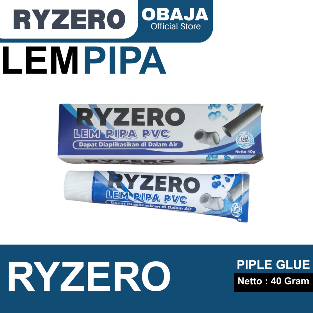 Jual Ryzero Lem Pipa Fitting PVC/Lem Pipa Pralon Tube/Lem Ryzero ...