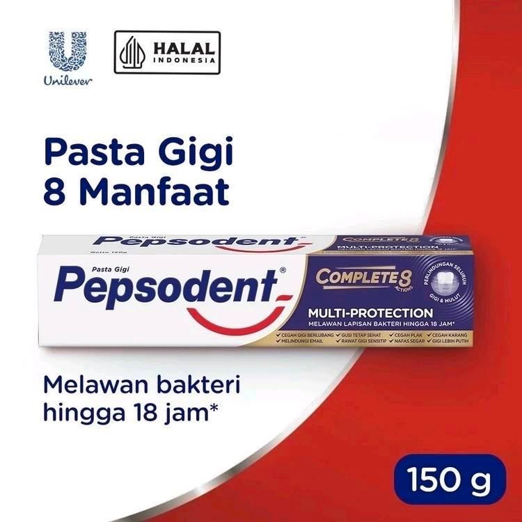 Jual PEPSODENT Odol Pasta Gigi Complete 8 Multi-Protection 150 gr ...