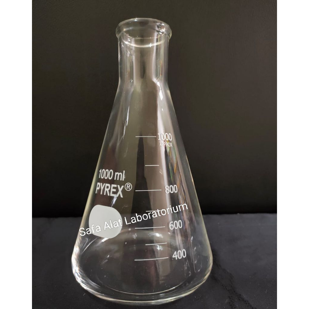Jual Erlenmeyer Flask 1000ml Pyrex Labu Erlenmeyer Pyrex | Shopee Indonesia
