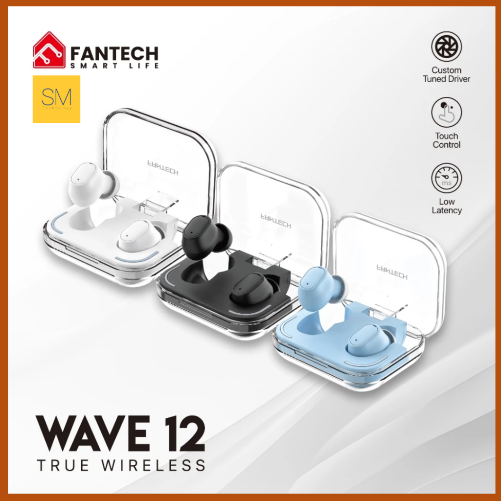 Jual Fantech TWS Earphone Low Latency Bluetooth 5.3 Wireless Wave 12 ...