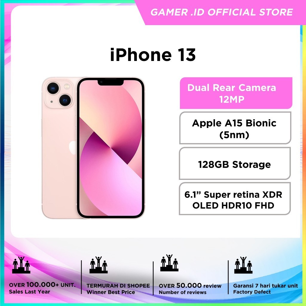Jual IP 13 128GB MIDNIGHT/STARLIGHT | Shopee Indonesia