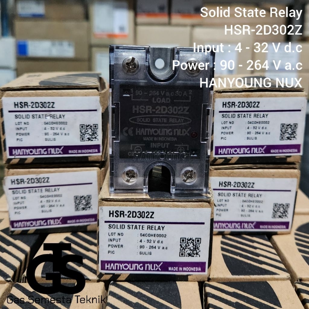 Jual SOLID STATE RELAY HSR-2D302Z HANYOUNG NUX | SSR SOLID STATE RELAY 1PH 30A 90-264VAC ...