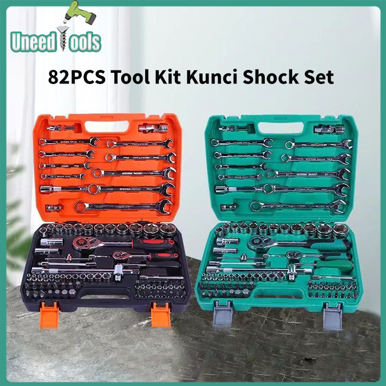 Jual 82PCS Tool Kit Kunci Shock Set Diamond Kunci Shock Set Alat kunci ...