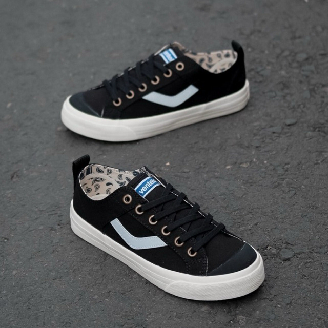 Jual VENTELA Sepatu Ventela Reborn Reflective Black Natural Original Made In indonesia | Shopee ...