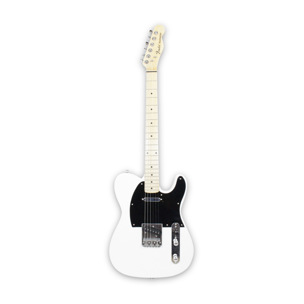 Jual Gitar Elektrik Merk Fender Model TeleCaster White Bonus Tas dan ...