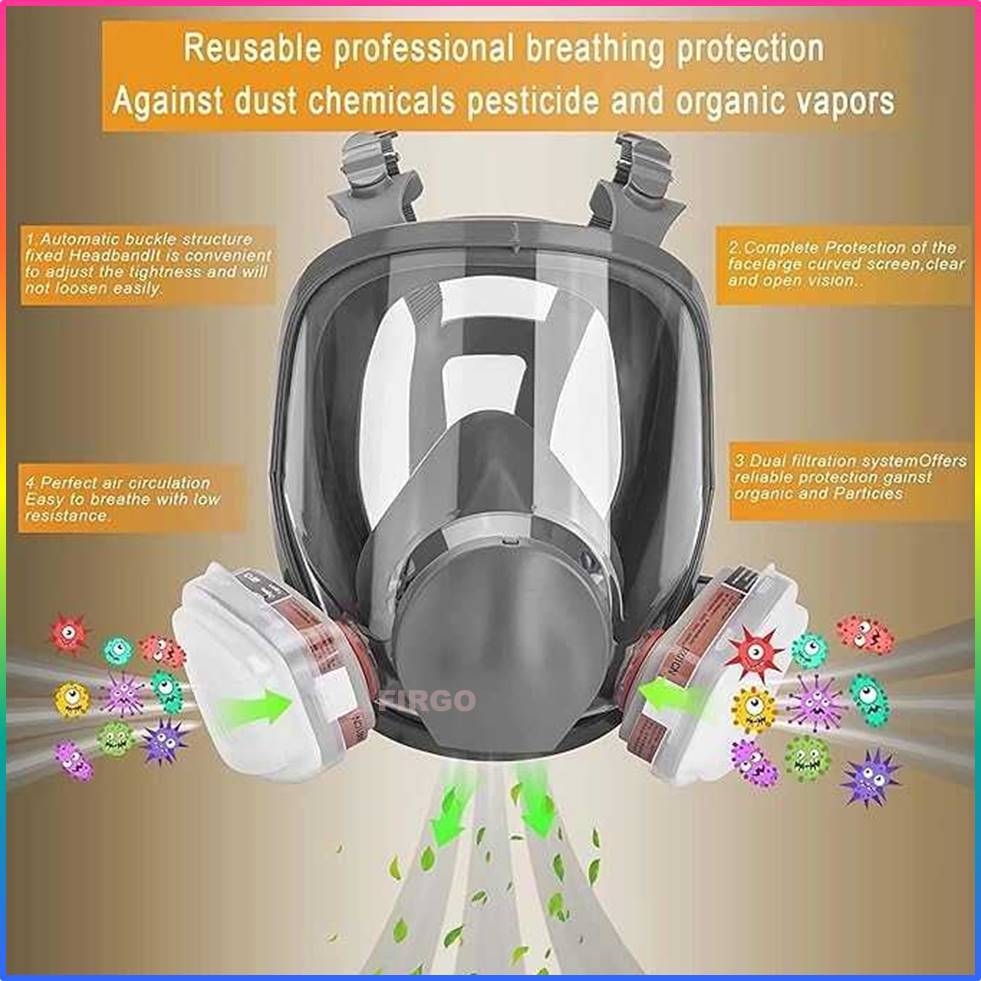 Jual 3M Masker Gas Organik Full Face - 6800 No.3 | Shopee Indonesia