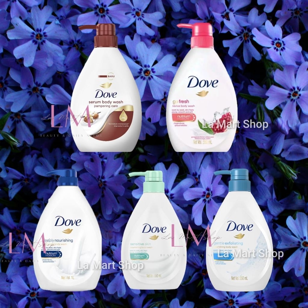 Jual Sabun Mandi Dove 550ML 1L - Dove Body Wash Deeply Nourishing ...