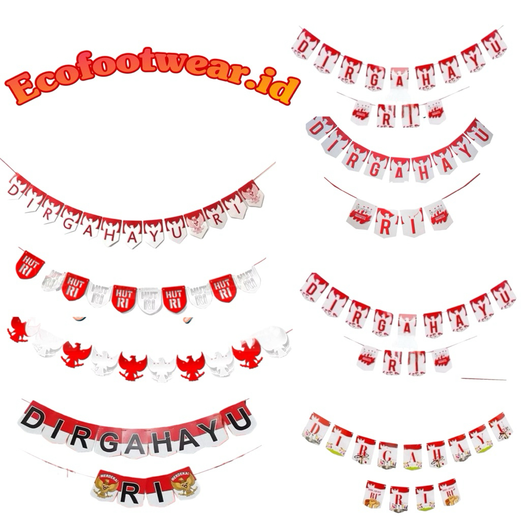 Jual Banner bendera merah putih segilima benner 17 agustus banner ...