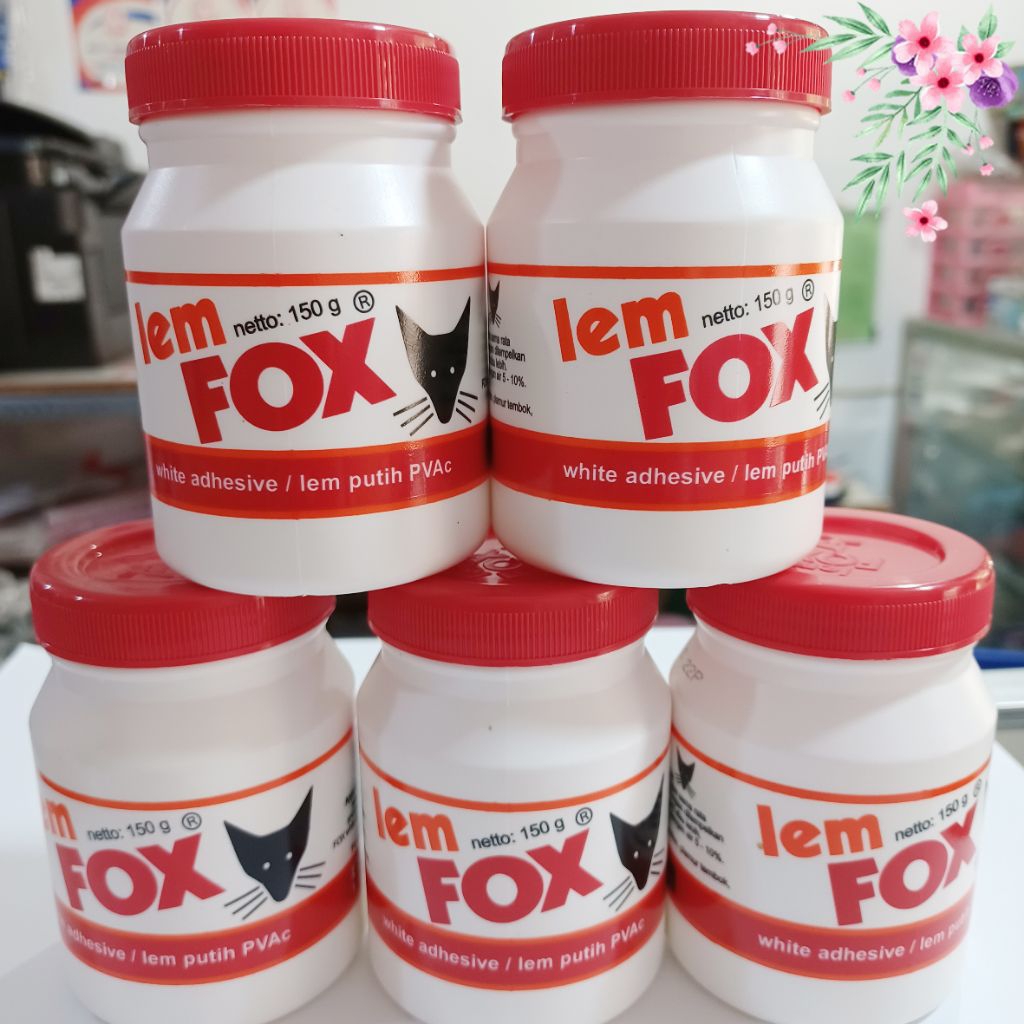 Jual LEM FOX PUTIH PVAC(TUTUP MERAH) 150g | Shopee Indonesia