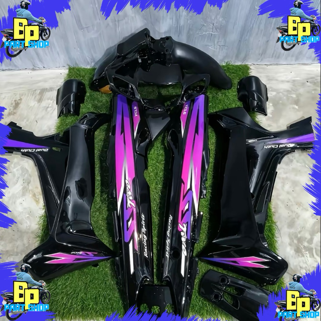 Jual Cover Body Yamaha Fiz R model SS TWO Set stiker custom | Shopee ...