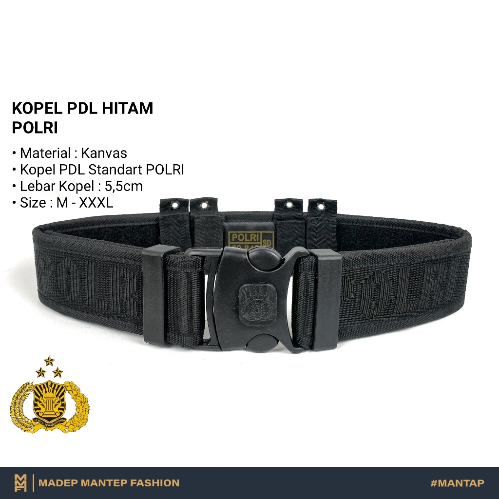 Jual Kopel PDL POLRI BRIMOB Kopel Jatah Polri Hitam Sabuk PDL POLRI ...