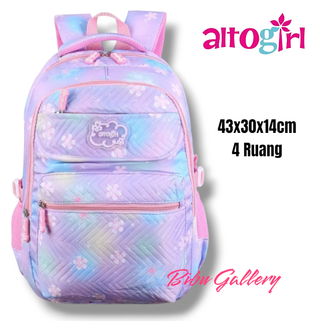 Jual Tas Ransel Backpack Sekolah Anak Perempuan Alto Girl Original Bright Flowers | Shopee Indonesia