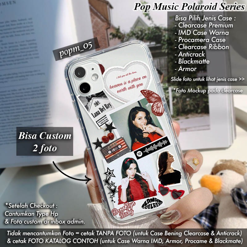 Jual CASE CUSTOM POP MUSIC POLAROID SERIES / CASING AESTHETIC KODE POPM ...