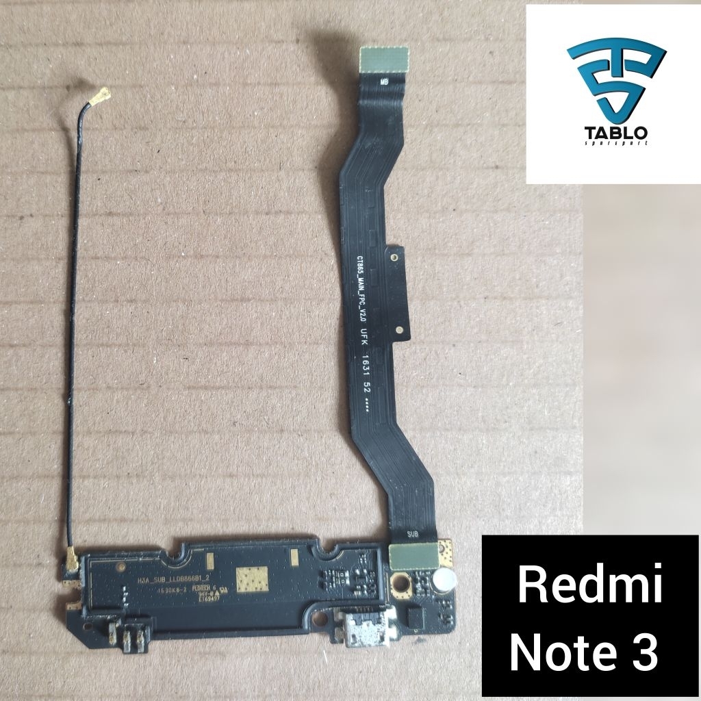 Jual fleksibel papan cas antena redmi note 3 Snapdragon ORI copotan hp ...