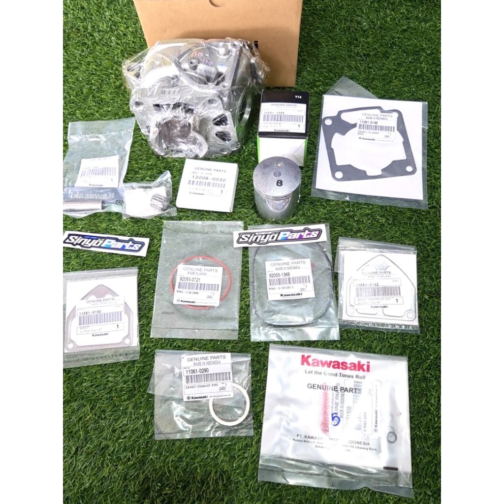 Jual Paket blok ninja 1855 NINJA R RR SS plus piston ring set paking ...