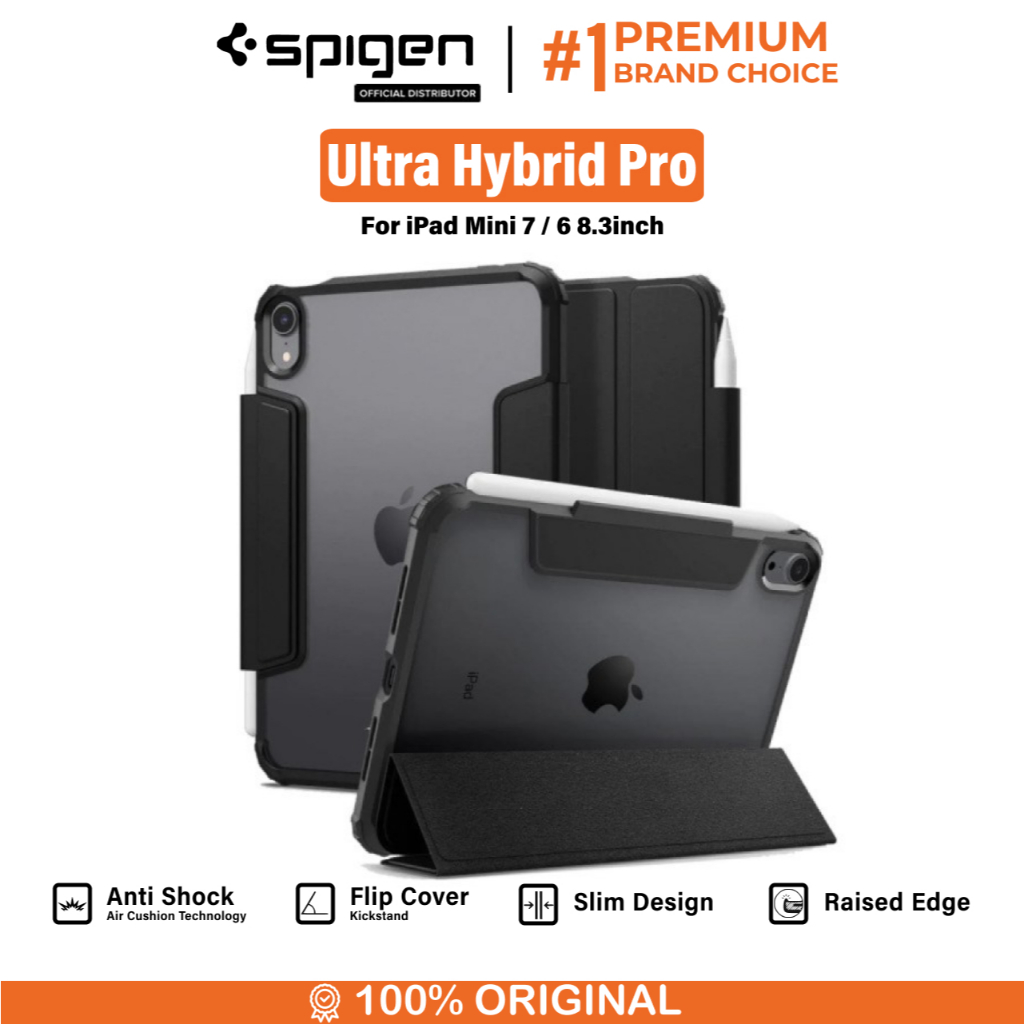 Jual Case iPad Mini 7/6 8.3 2024 Spigen Ultra Hybrid Pro Stand Flip ...