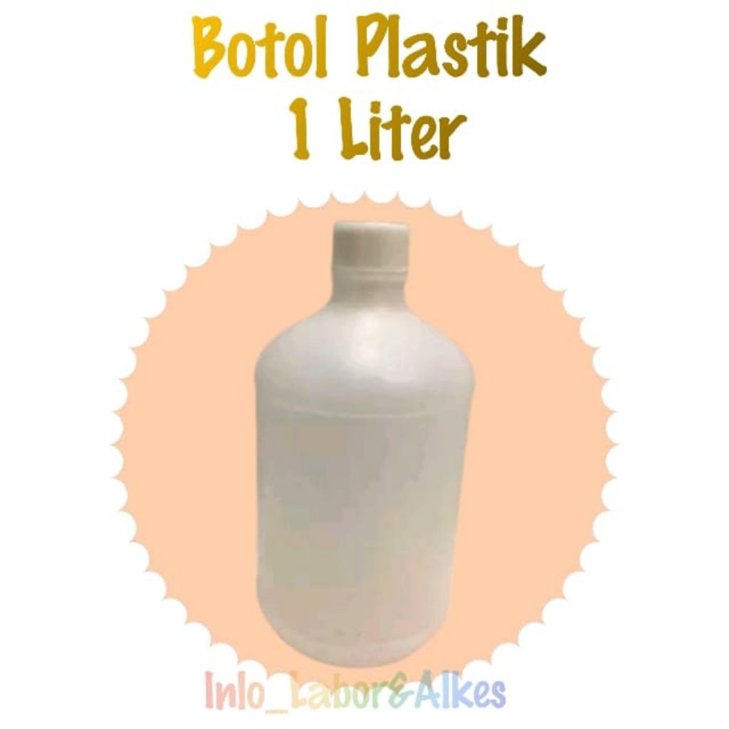 Jual Botol Plastik 1 Liter/Botol Plastik Bulat 1 Liter | Shopee Indonesia