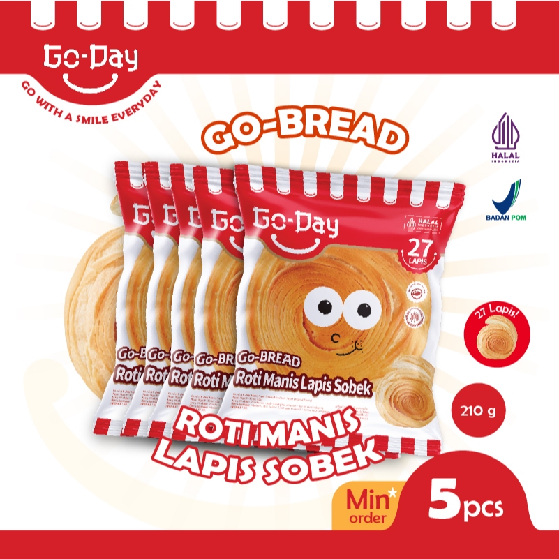 Jual Go-Day Go-Bread Roti Manis Lapis Sobek Minimal Pembelian 5 Pcs ...