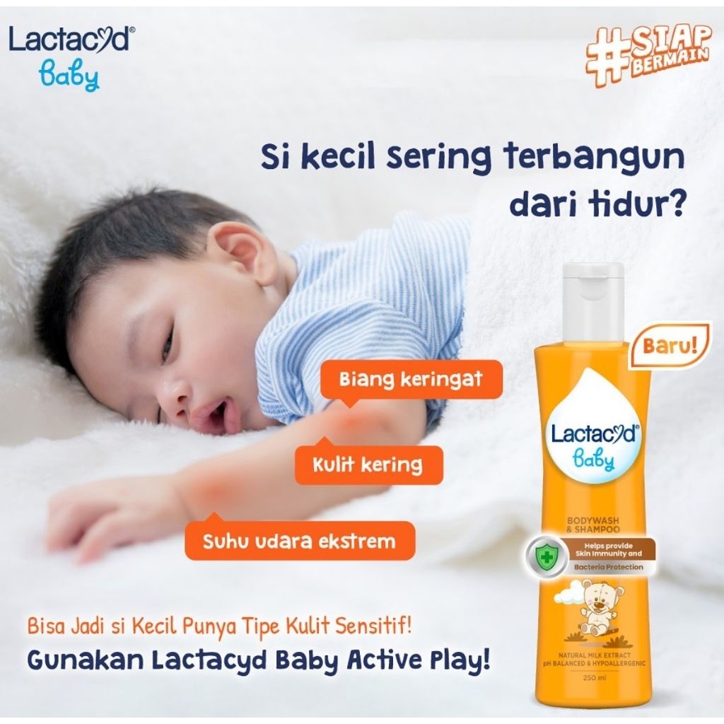 Jual Lactacyd Baby Active Play Bodywash&Shampoo/Sabun&Shampoo (100% ...