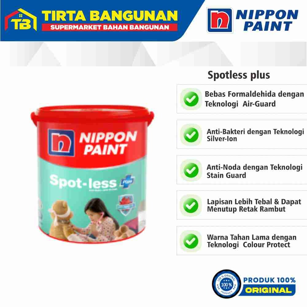 Jual NIPPON PAINT SPOT-LESS PLUS SHEEN / CAT TEMBOK INTERIOR / CAT ...