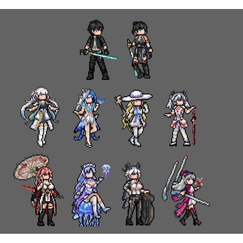 Jual Mini Standee Acrylic Wuthering Waves CFXX | Fanmade WuWa merch by ...