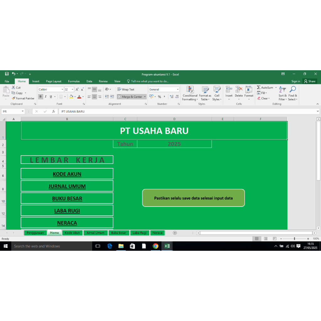 Jual Program Akuntansi Excel | Shopee Indonesia