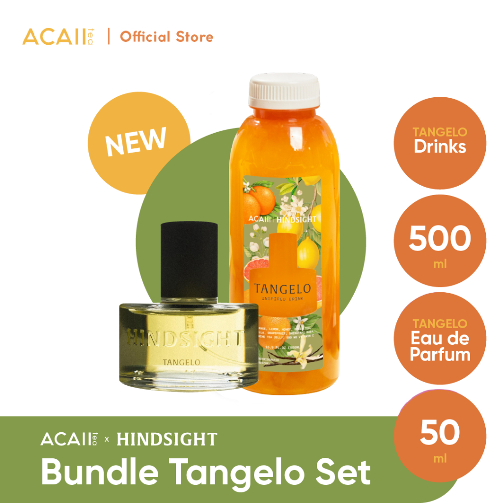 Jual Bundle Tangelo Set by Acaii Tea x Hindsight (Drinks + Perfume ...