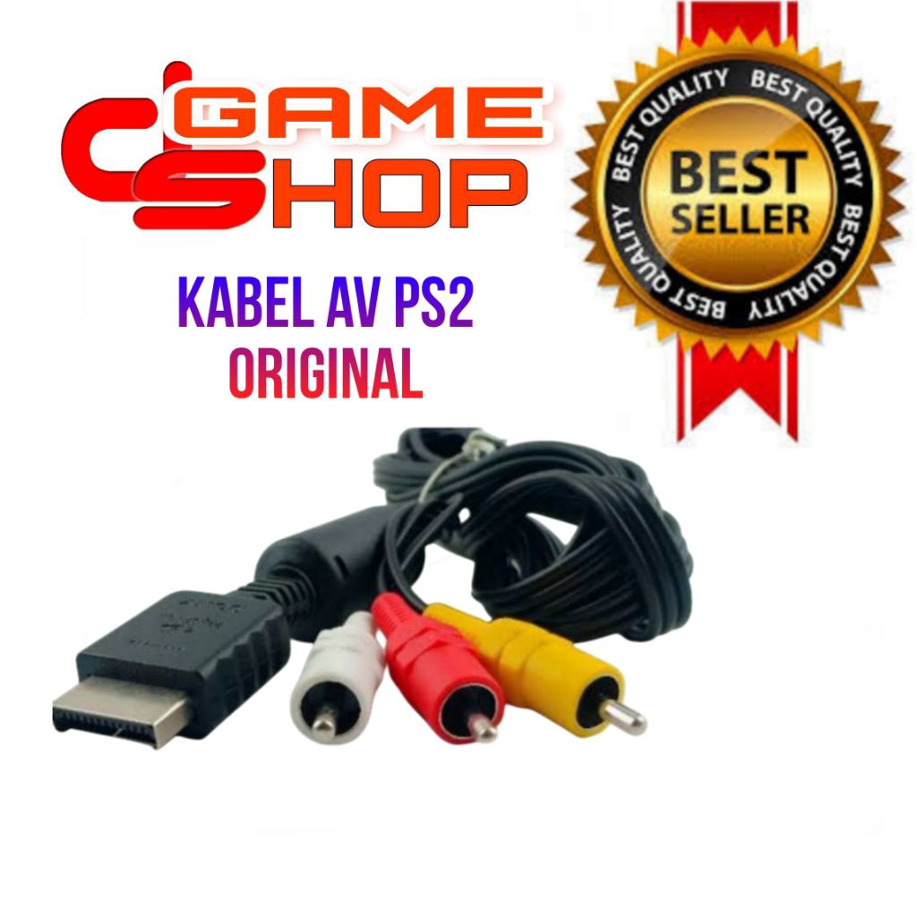 Jual kabel av ps2 Original kabel rca semi ori kabel display ps2 ps3 ...