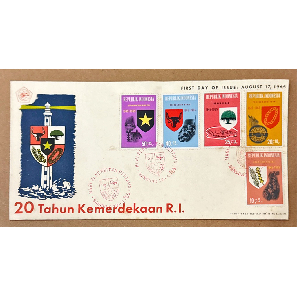 Jual PRANGKO INDONESIA 1965 SHP 20 TAHUN KEMERDEKAAN REPUBLIK INDONESIA ...