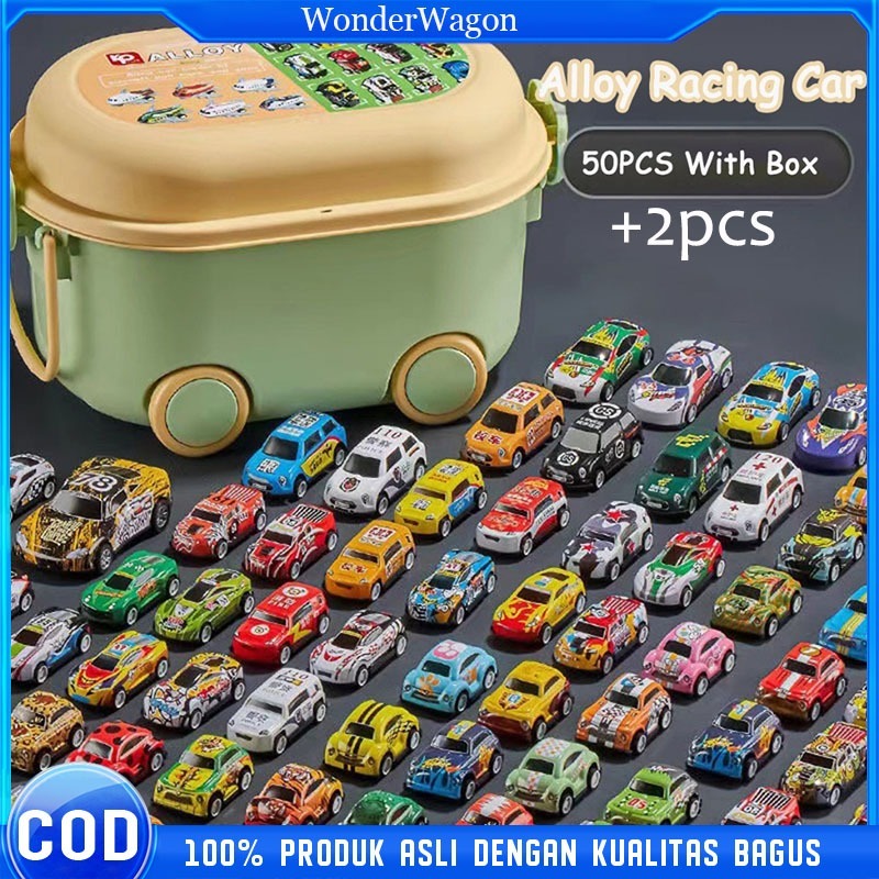 Jual COD Mobil Mini Mainan Anak (52pcs) Pullback Mix Colorfull Racing ...