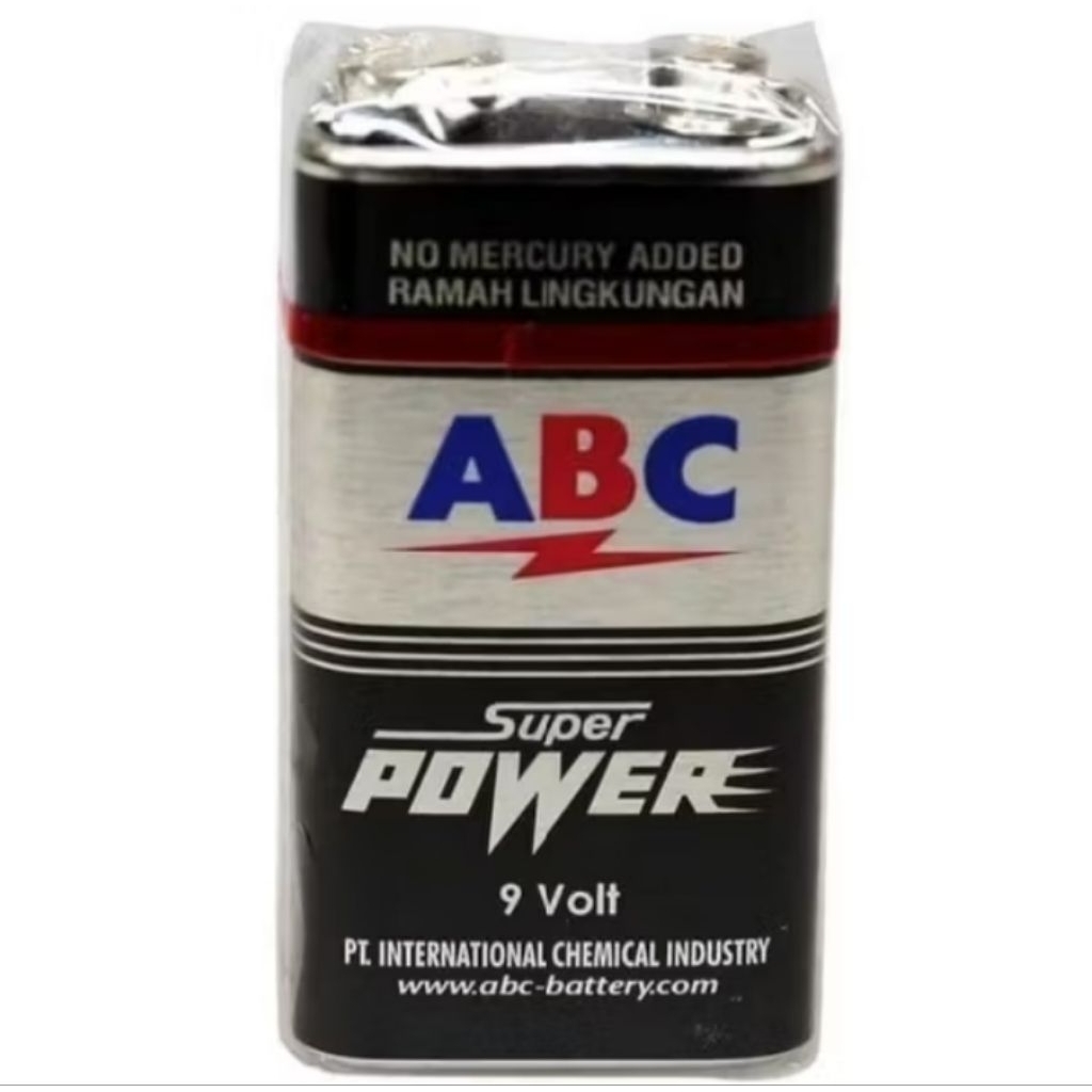 Jual Batu Baterai Batre ABC 9V Volt Super Power Bentuk Petak Kotak ...