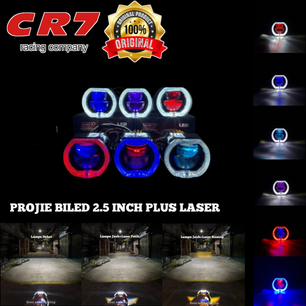 Jual SE 2107 CR7 - Projie Biled Matrix X1 2 Mata Lensa 2.5 Inch Body ...