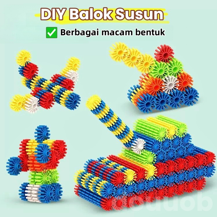 Jual Brick Balok Mainan Edukasi Anak DIY Balok Susun 120/80Pcs ...