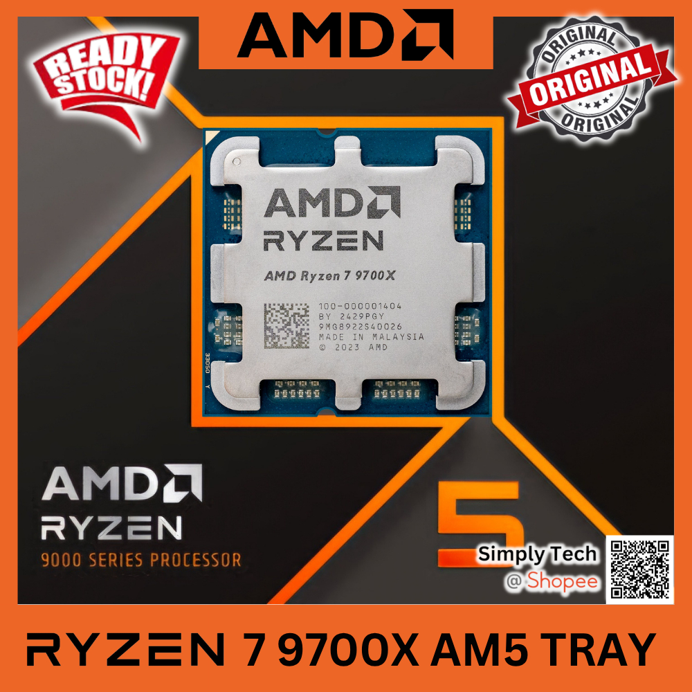 Jual Processor AMD Ryzen 7 9700X Tray R7 Socket AM5 3.8GHz - 5.5GHz AI ...