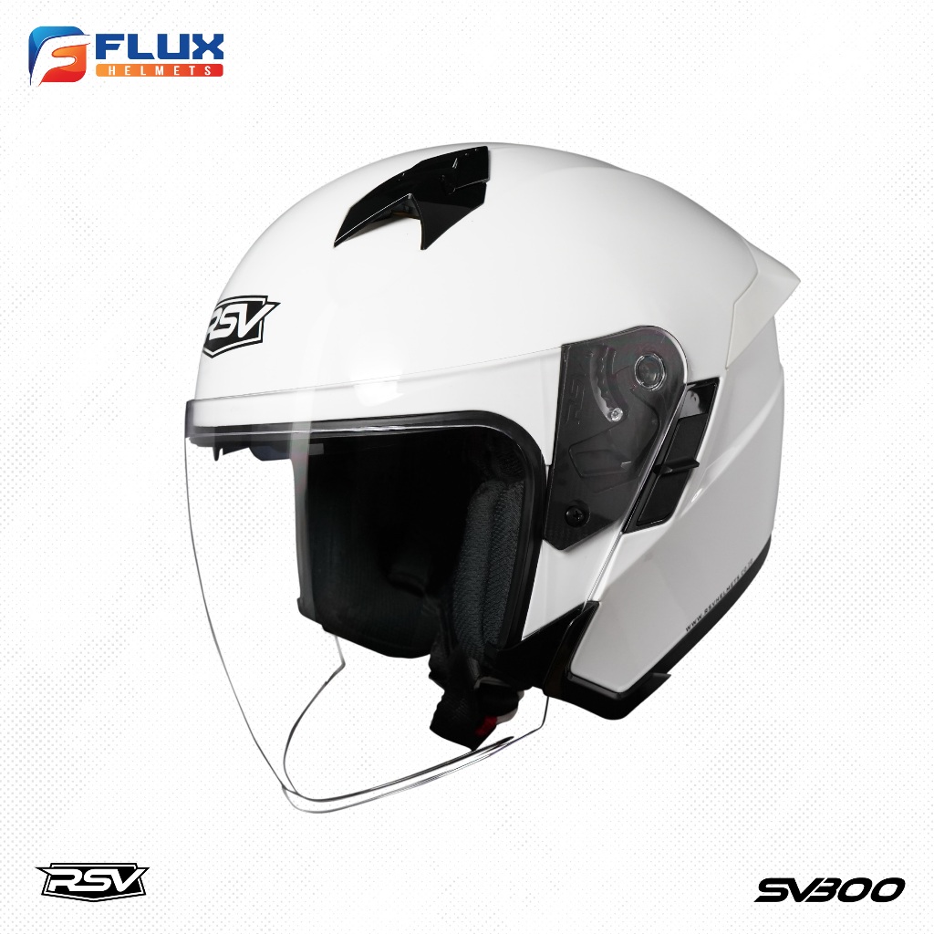 Jual [ORIGINAL RSV] Helm RSV SV300 White Glossy Double Visor - Helm ...